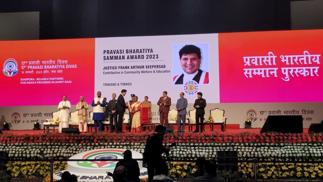 2023 PRVASI BHARATIYA SAMMAN - 1: Justice Frank Seepersad recommends ...